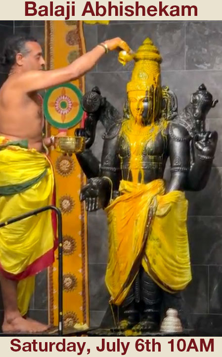 Schedule – Sri Balaji Temple And Cultural Center – Vedic Arts ...